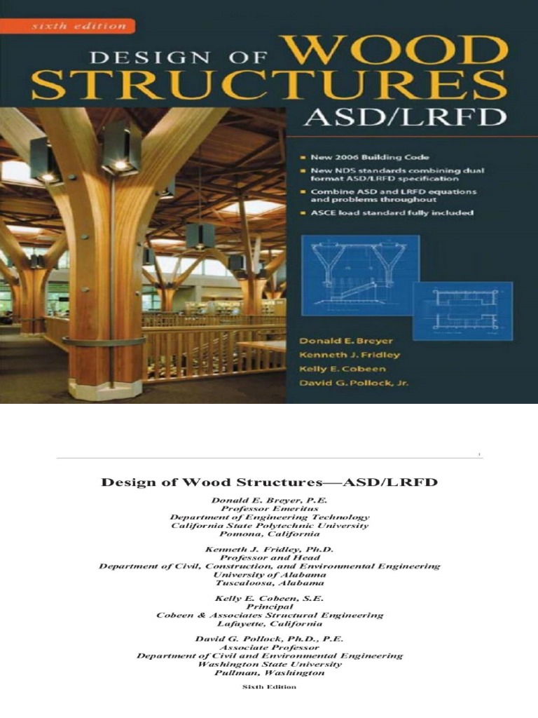 Design Of-Wood Structures 6th Edition PDF | PDF