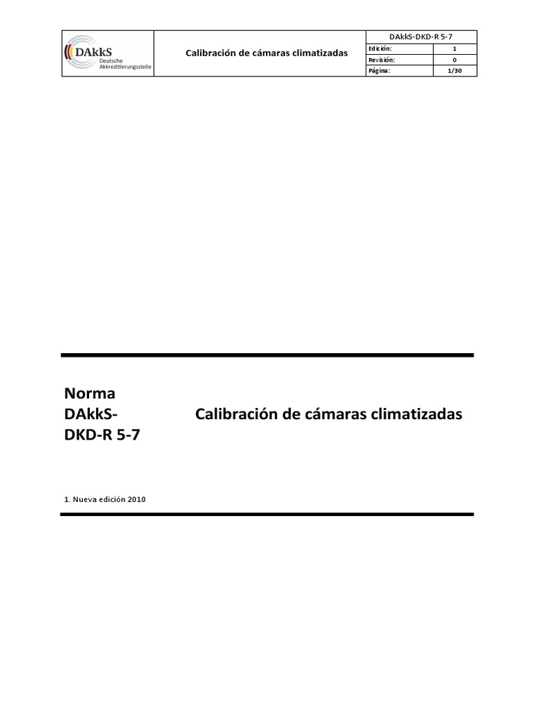 TRAD - Dakks-Dkd-R - 5-7 - 20100614 - v1.0 | Calibración | Temperatura