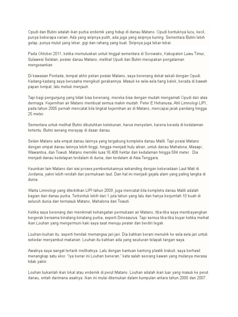 Ikan Butini | PDF