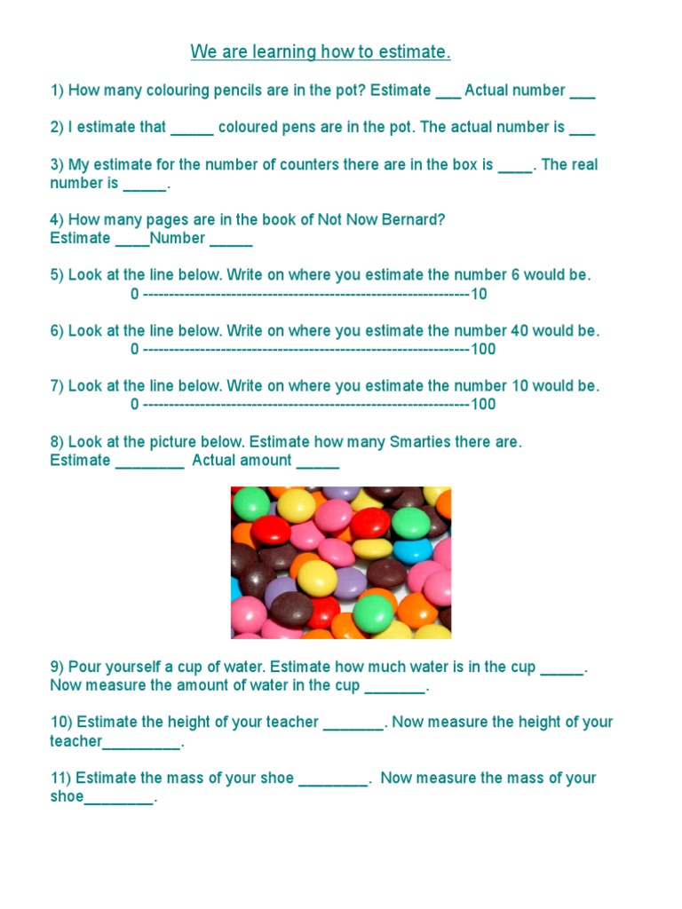 Estimate Questions | PDF