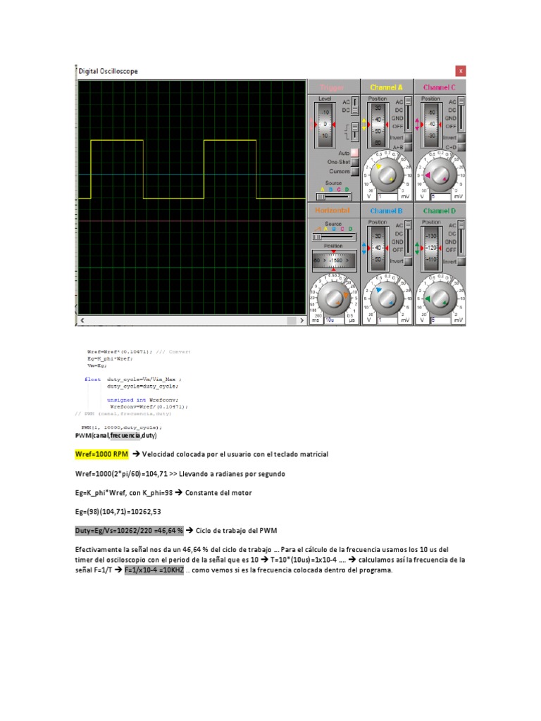 PWM en Proteus | Frecuencia | Telecommunications