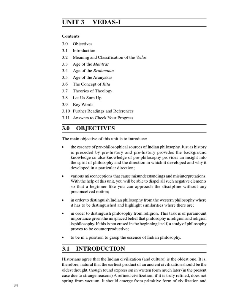 Unit-3 Vedas-I PDF | PDF | Vedas | Hindu Literature