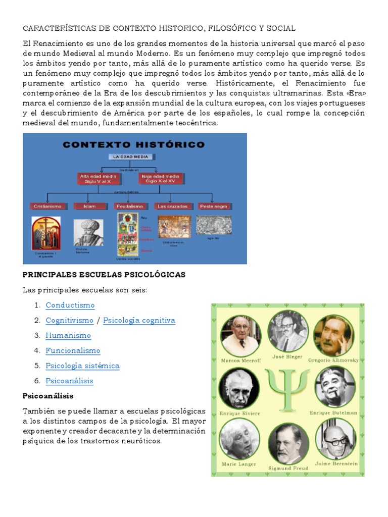 Características de Contexto Historico | PDF