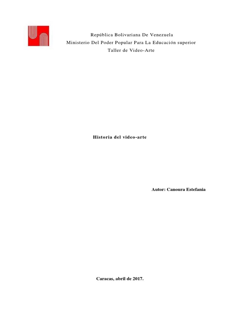 Historia y Evolución del Videoarte | PDF | Artes (general) | Science