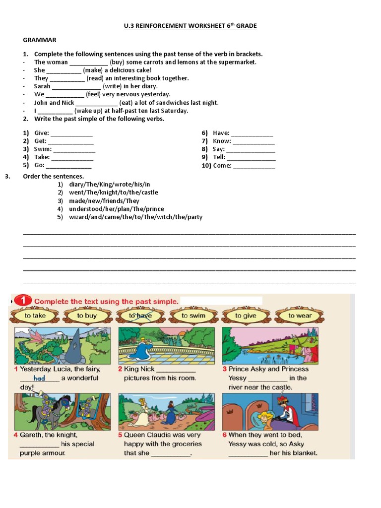 U.3 Reinforcement 6º | PDF | Grammar | Languages