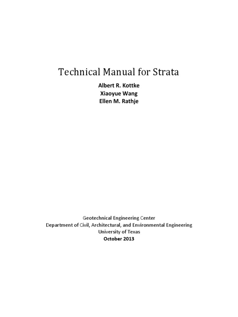 Strata Technical Manual Guide | PDF | Normal Mode | Waves