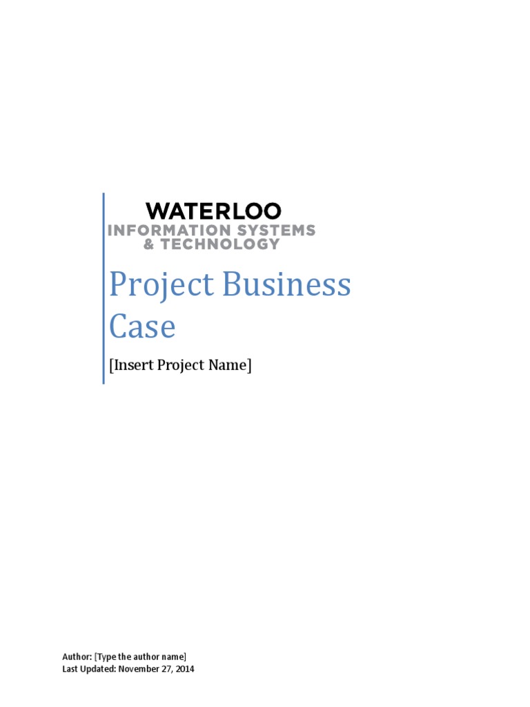 Project Business Case Template Guide | PDF | Risk | Cost–Benefit Analysis