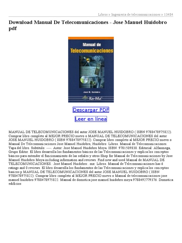 Manual de Telecomunicaciones