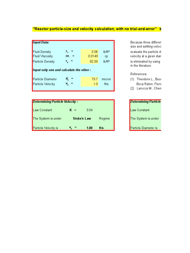 Reactor Particle Sizing | PDF | Fluid Dynamics | Fluid Mechanics