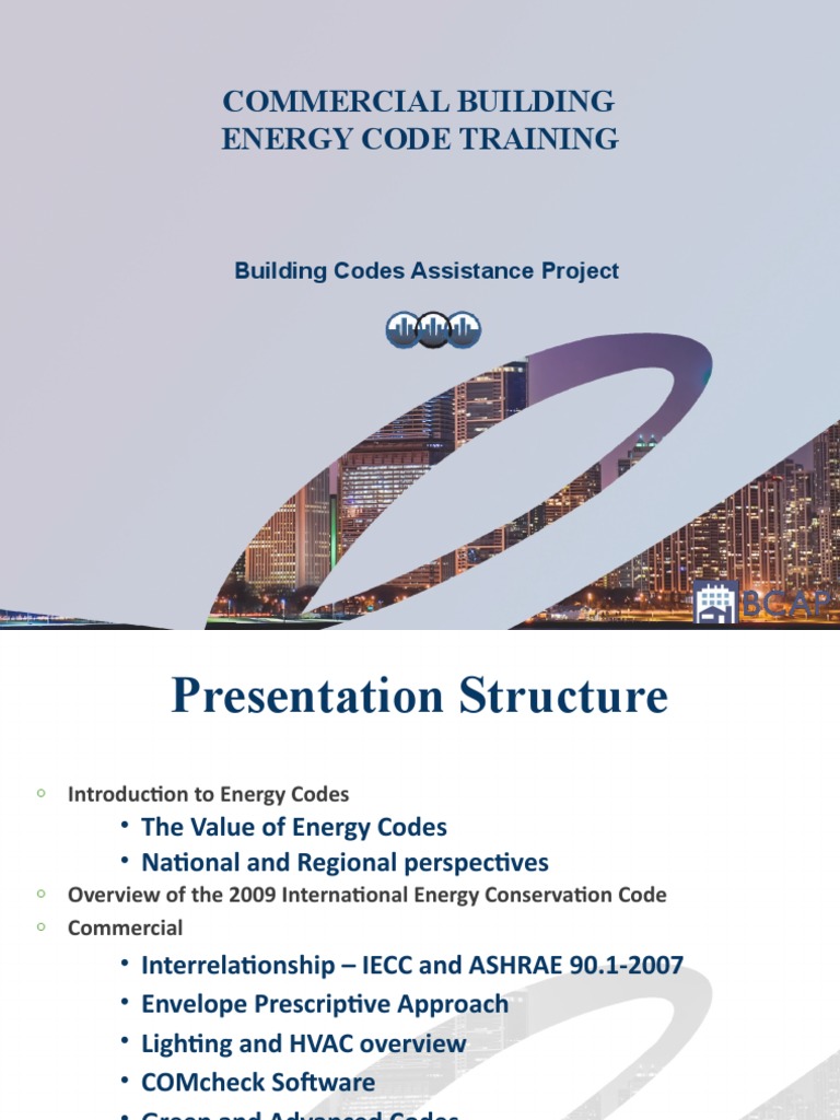 Commercial Building Energy Code Training: Building Codes Assistance Project | PDF | Building ...