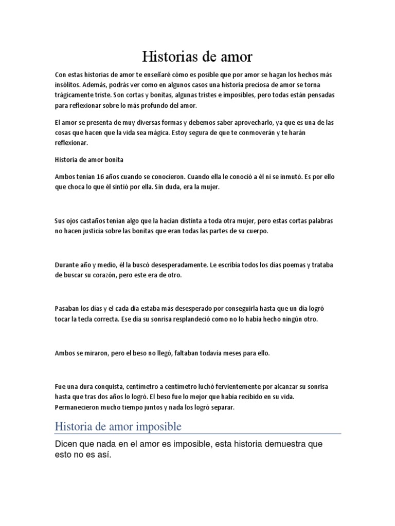 Historia de Amor | PDF