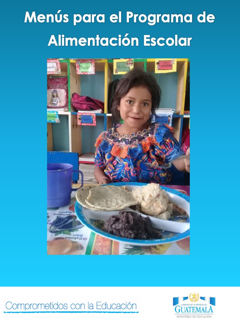Menús para El Programa de Alimentación Escolar | PDF | Alimentos ...