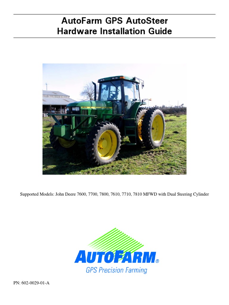 Autofarm Gps Autosteer Hardware Installation Guide | PDF | Electrical ...