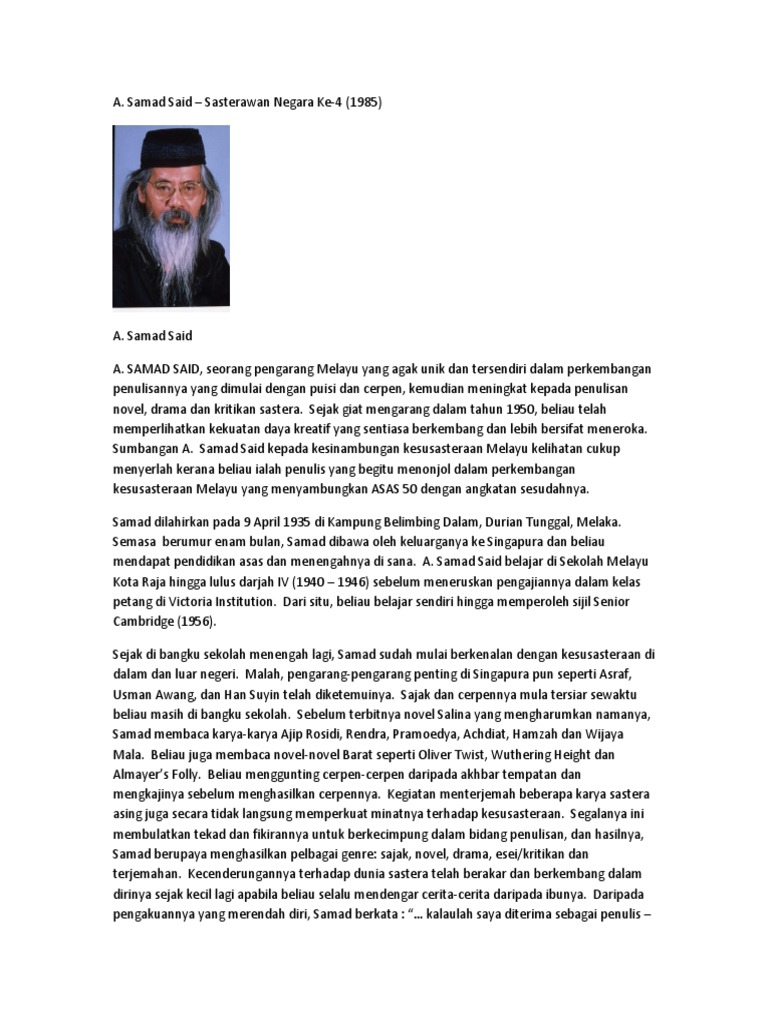 A. Samad Said | PDF