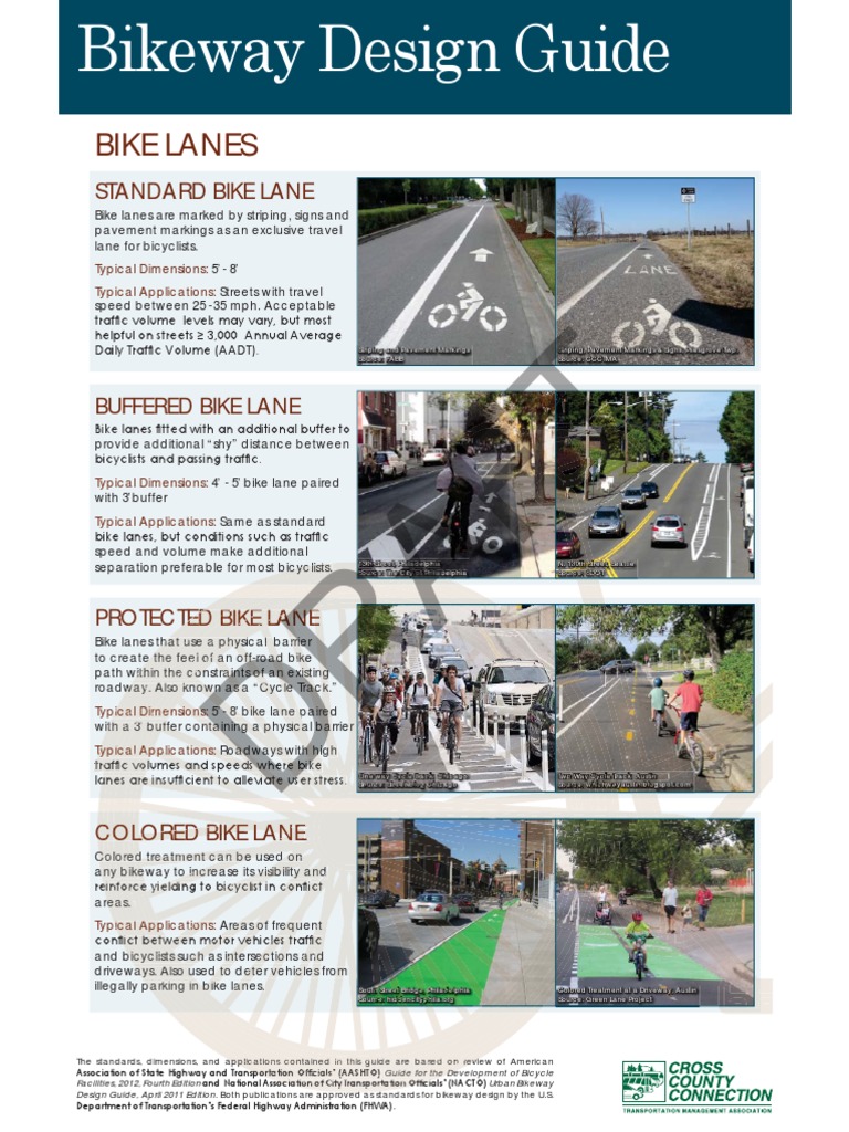 Bike Lane Design Standards Guide | PDF | Lane | Cycling Infrastructure