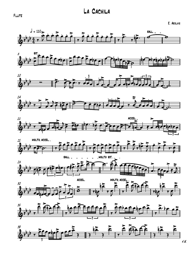 La Cachila Flute PDF | PDF