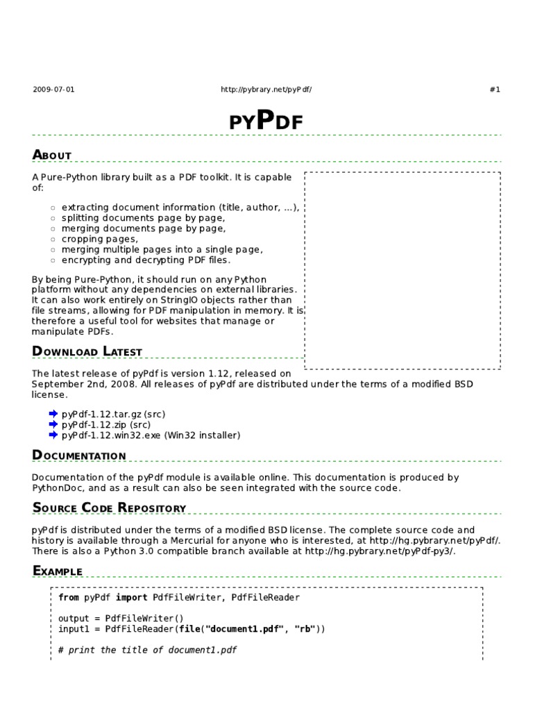 Pypdf | PDF | String (Computer Science) | Computer Data