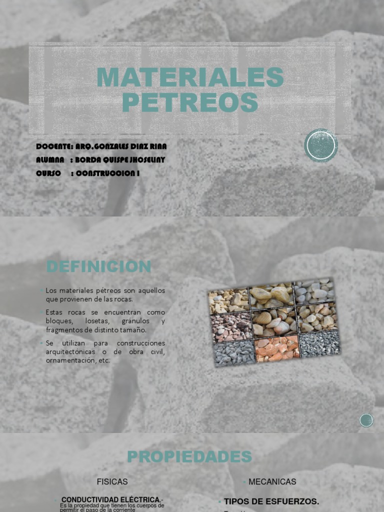 MATERIALES PETREOS | Yeso | Roca (geología)