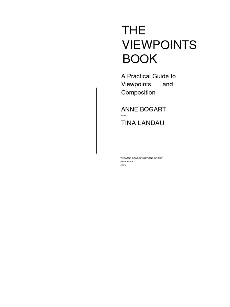 Anne Bogart and Tina Landau The Viewpoints Book PDF | PDF | Gesture ...