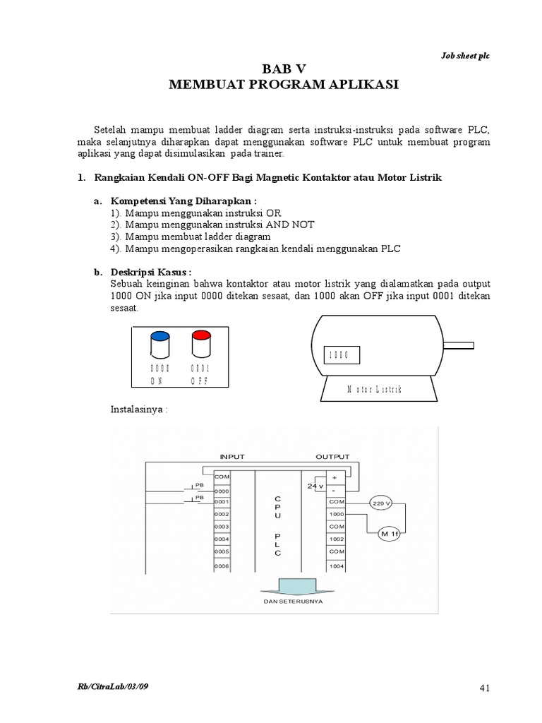 Job Sheet PLC | PDF
