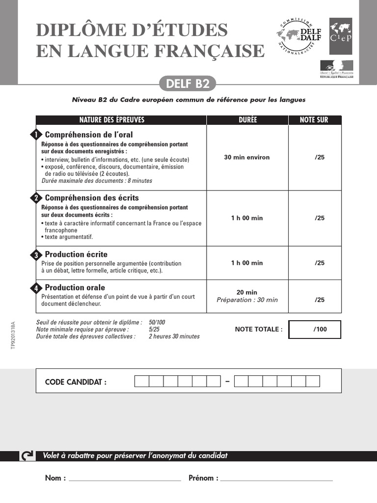 DELF B2 Sample Paper 3 PDF | PDF | Business