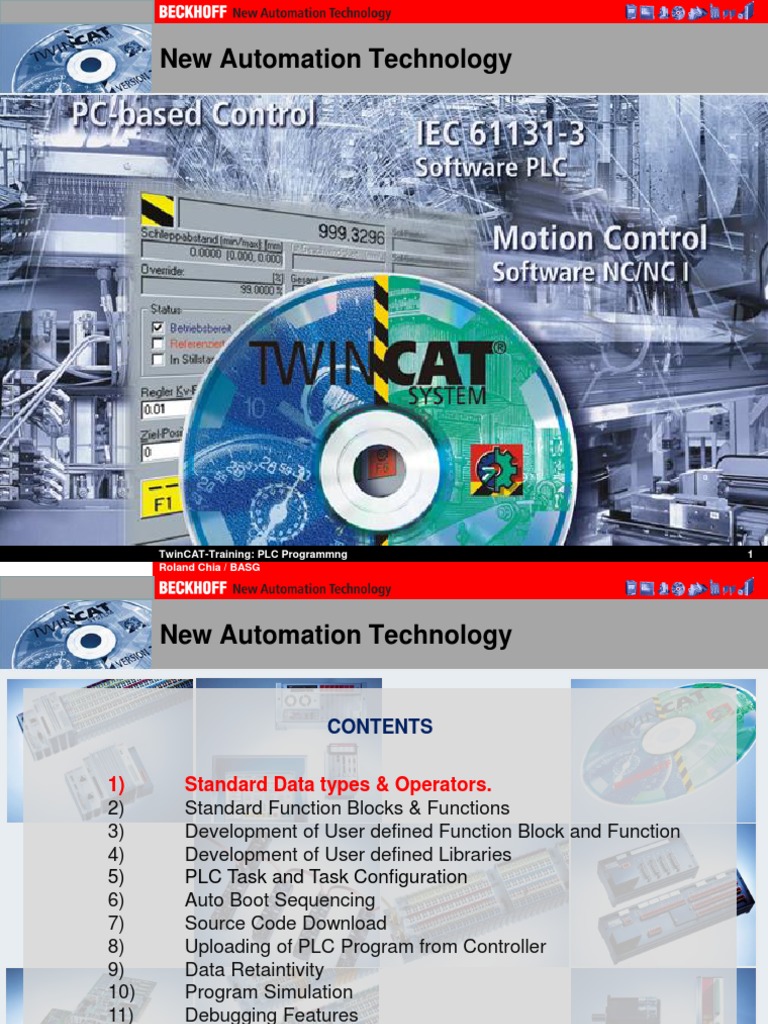 12 TwinCAT PLC Control | PDF | Programmable Logic Controller | Computer Program