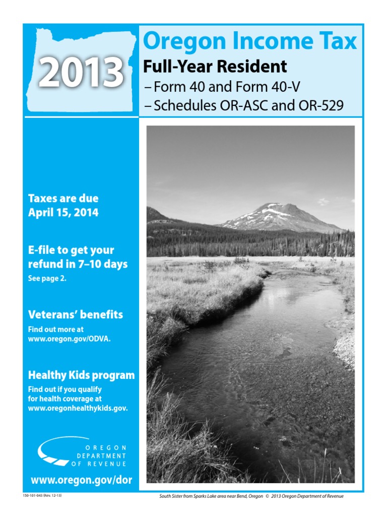 Oregon Tax 40 | PDF | Withholding Tax | Tax Refund