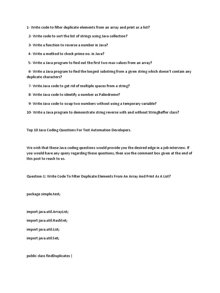 Core Java Interview Programs Pdf String Computer Science Boolean Data Type