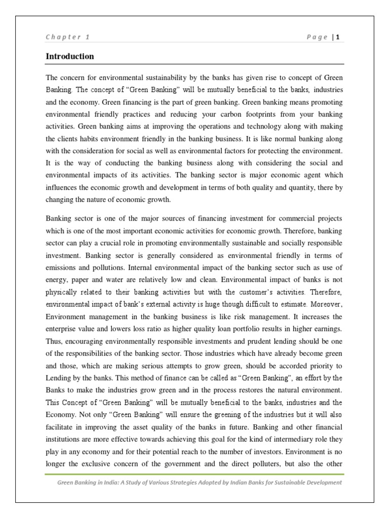 Green Banking Complete | PDF | Banks | Sustainability