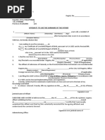 RA 9255 Form No.1 (AUSF) | PDF | Affidavit | Document