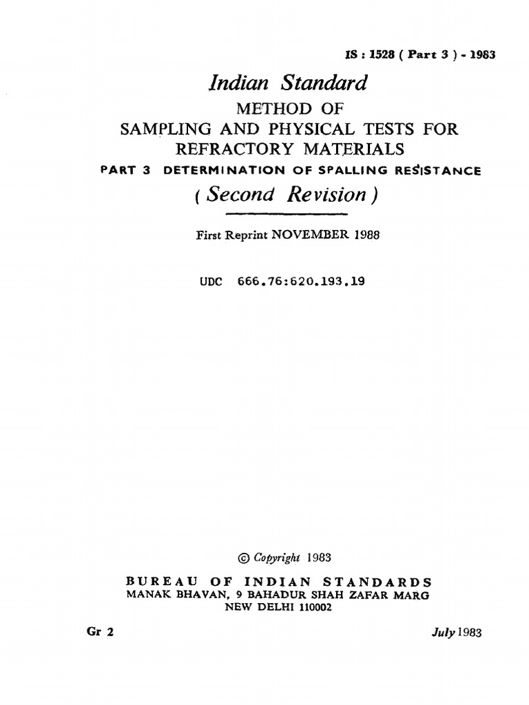 IS-01528Part03-SPALLING-FRACTURE RESISTANCE PDF | PDF