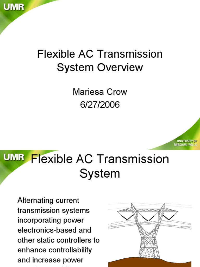 Flexible Ac Transmission System | PDF | Electric Power Transmission ...