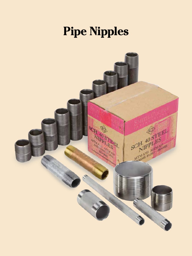 SCI Pipe Nipples Carbon-Stainless-Brass | PDF | Pipe (Fluid Conveyance) | Chemical Engineering