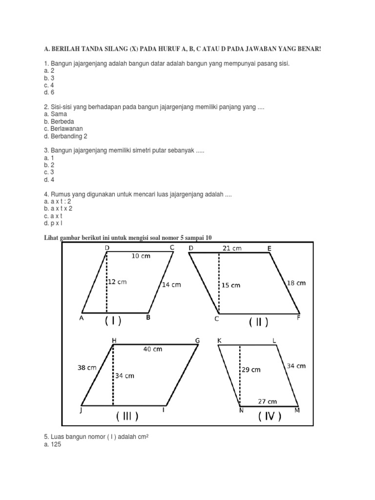 Soal Matematika | PDF | Metode & Bahan Ajar | Griya & Taman
