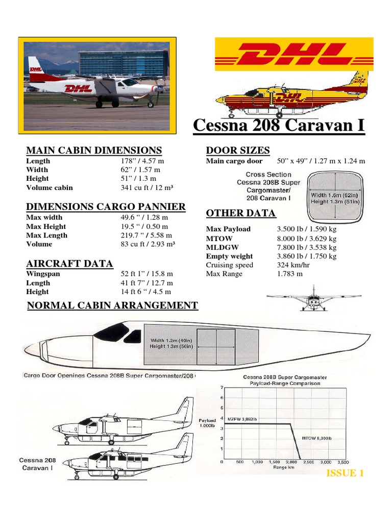 Cessna 208 Caravan Specifications | PDF | Travel | Art