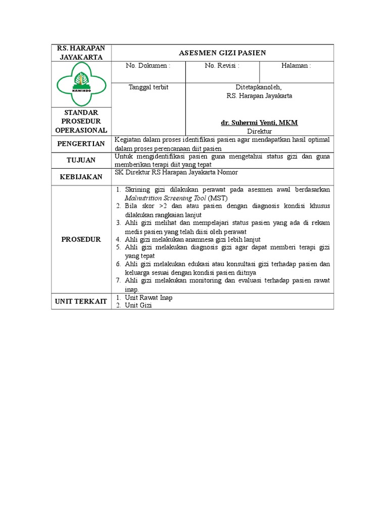 (SPO) Asesmen Gizi | PDF