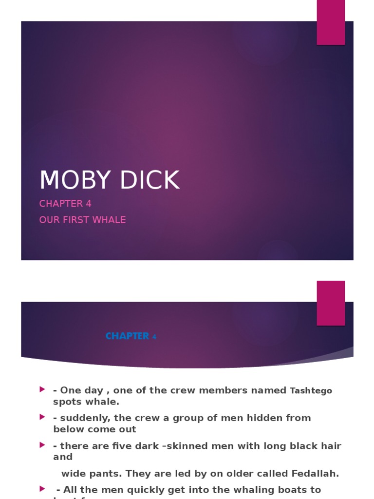 Moby Dick (Chapter 4) | PDF | Moby Dick | Whaling