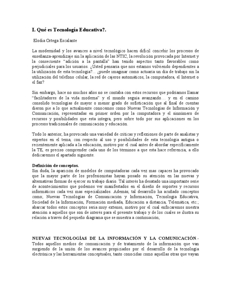 Tecnologia Educativa | PDF | Tecnologia Educacional | Maestros
