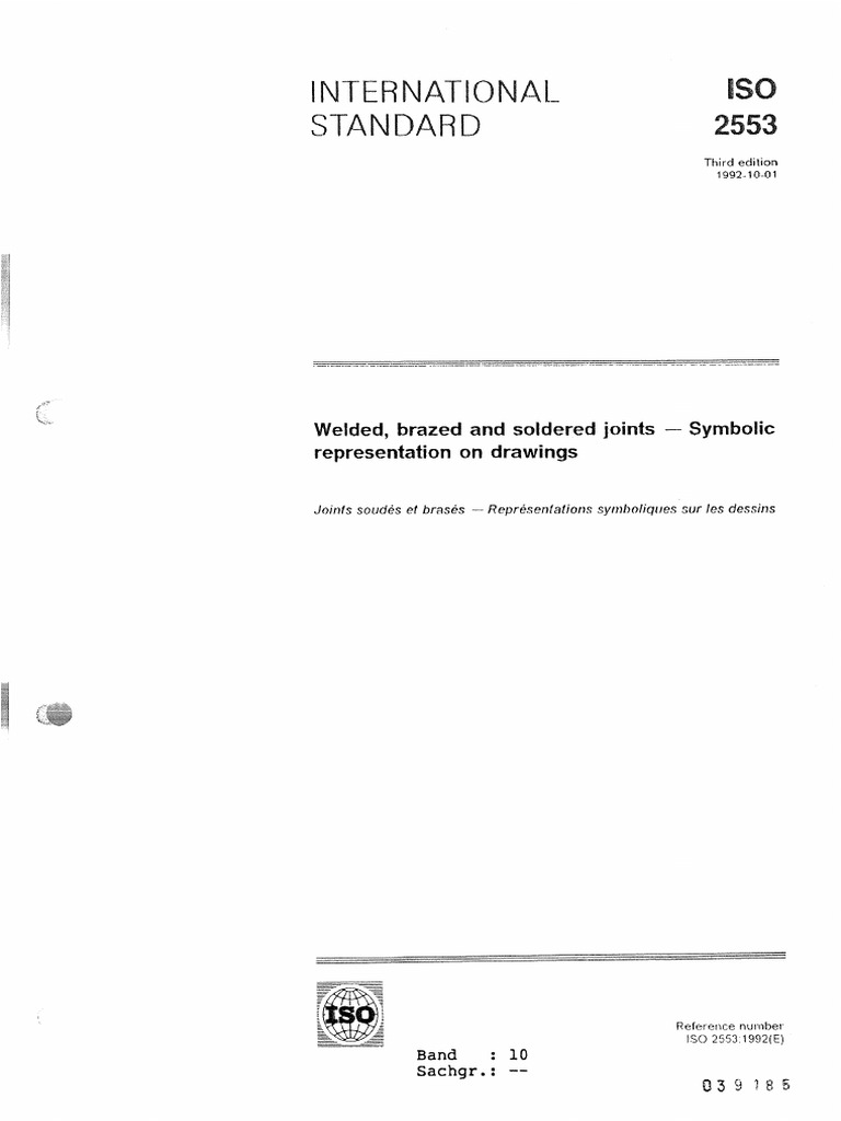 Iso 2553-1992 PDF | PDF