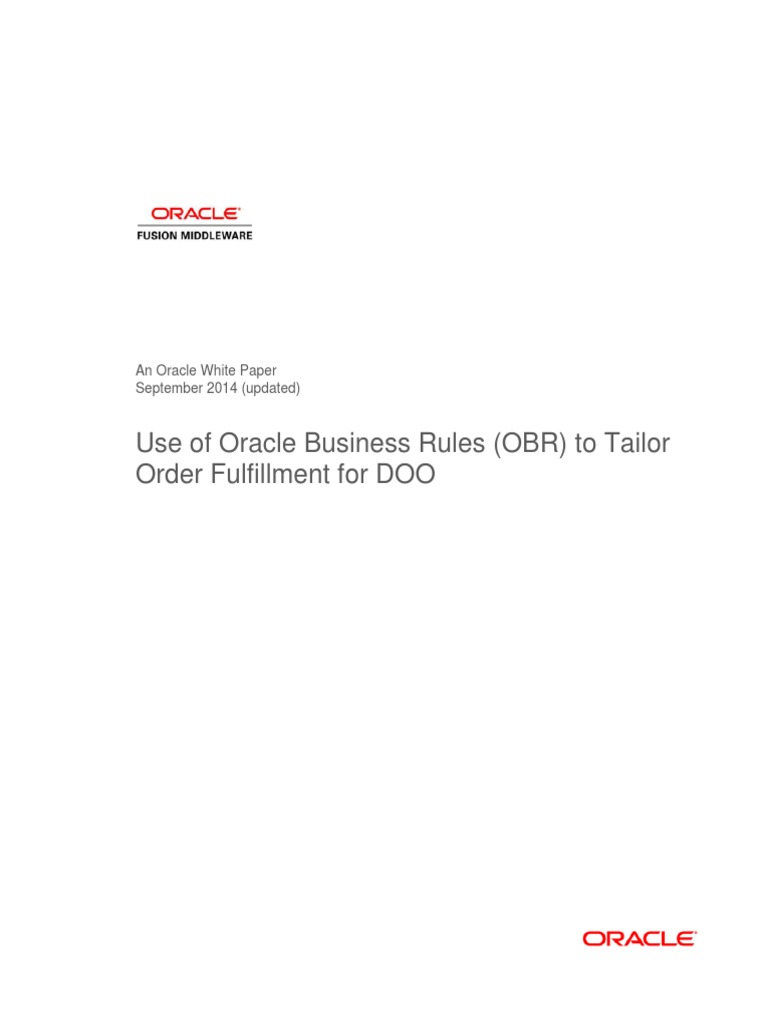 DOO OBR Usage v3 | PDF | Business Process | Oracle Database