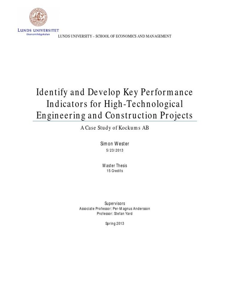 Identify Developement Of Kpi Pdf Project Management Performance