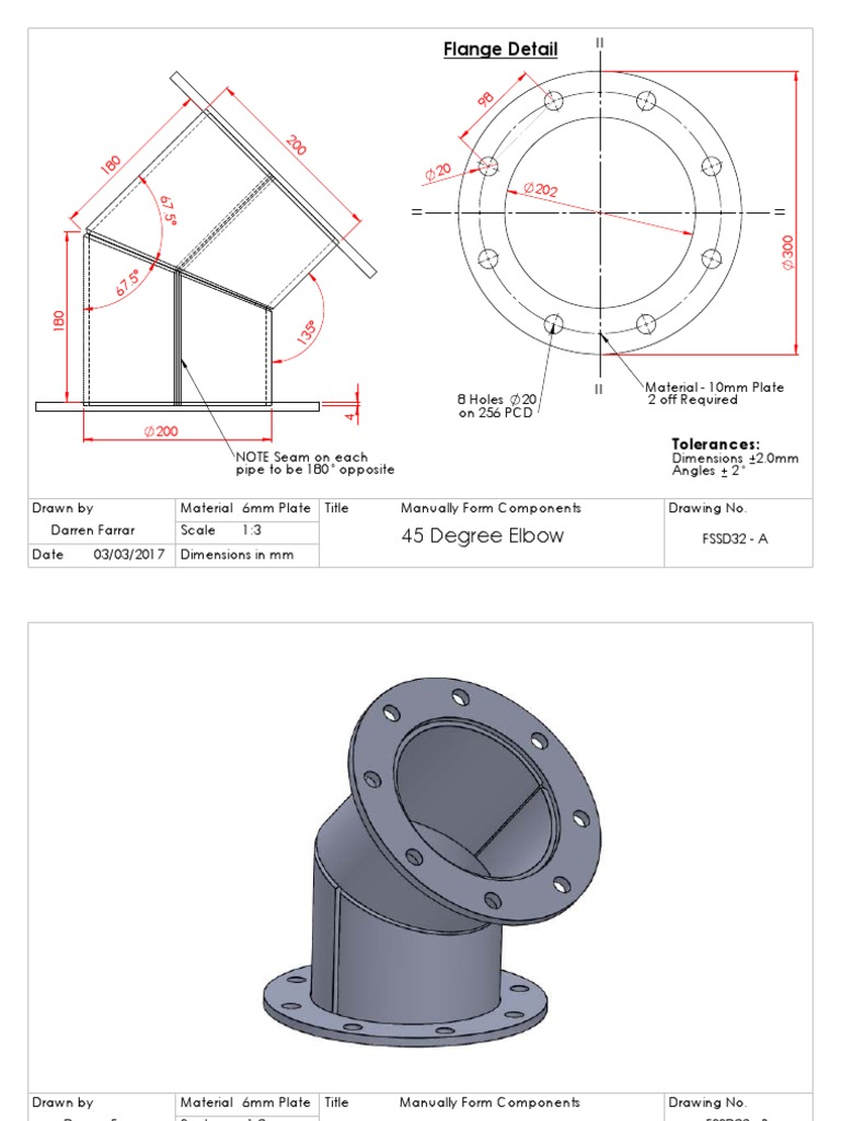 45 Degree Elbow | PDF | Mechanical Engineering | Nature