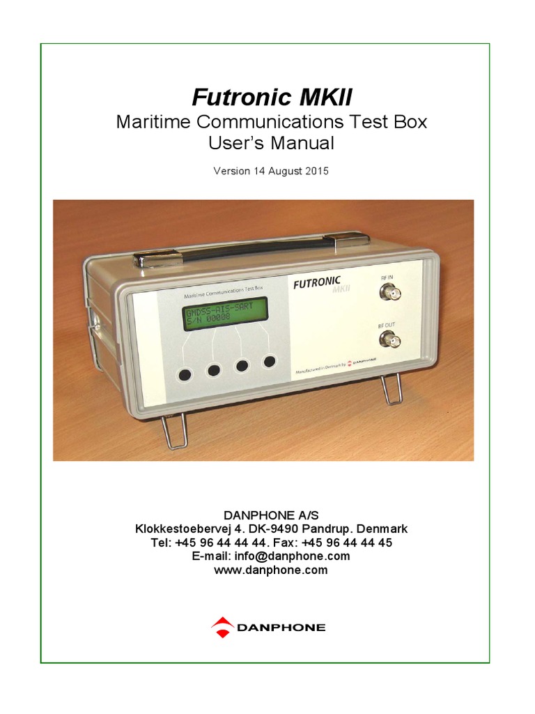 Futronic MK II Manual | PDF | Radio | Frequency Modulation