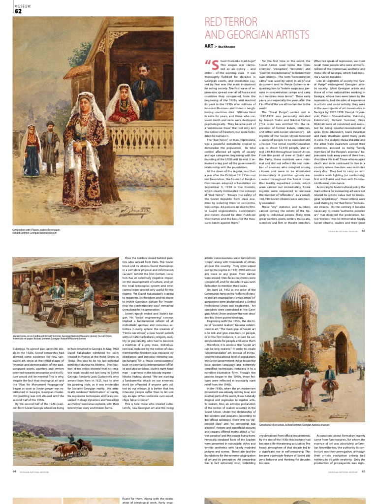 Red Terror and Georgian Artists | PDF | Soviet Union | World Politics