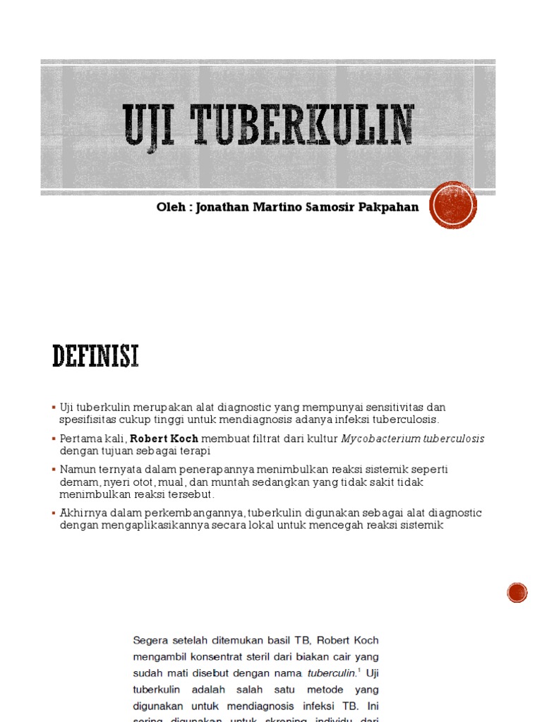 Uji Tuberkulin | PDF