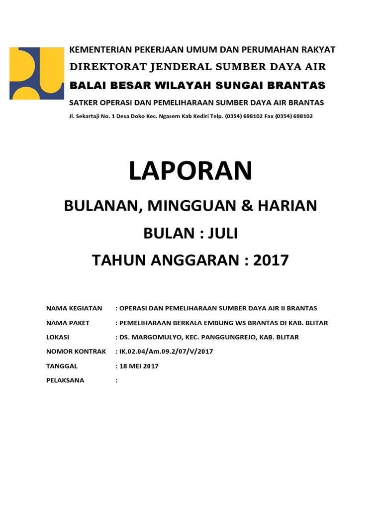 Format Laporan Pu Pdf