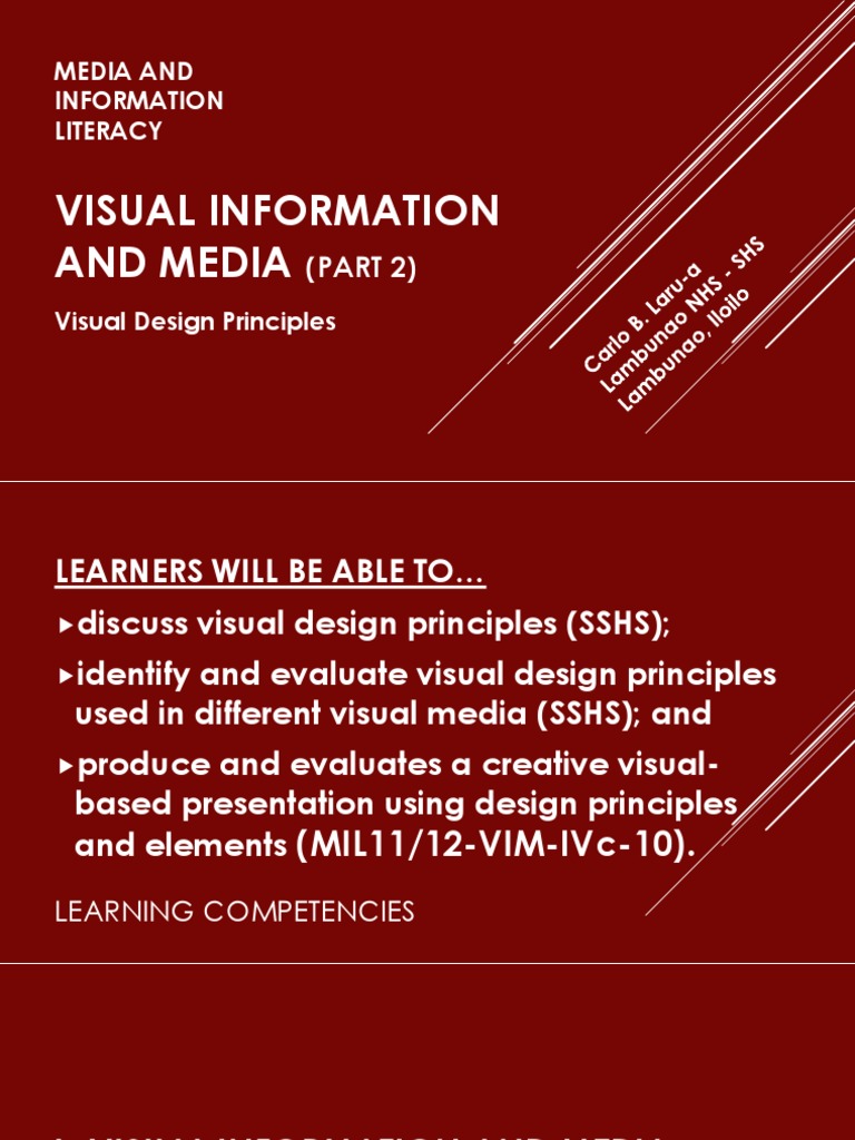 Media and Information Literacy (MIL) - Visual Information and Media ...