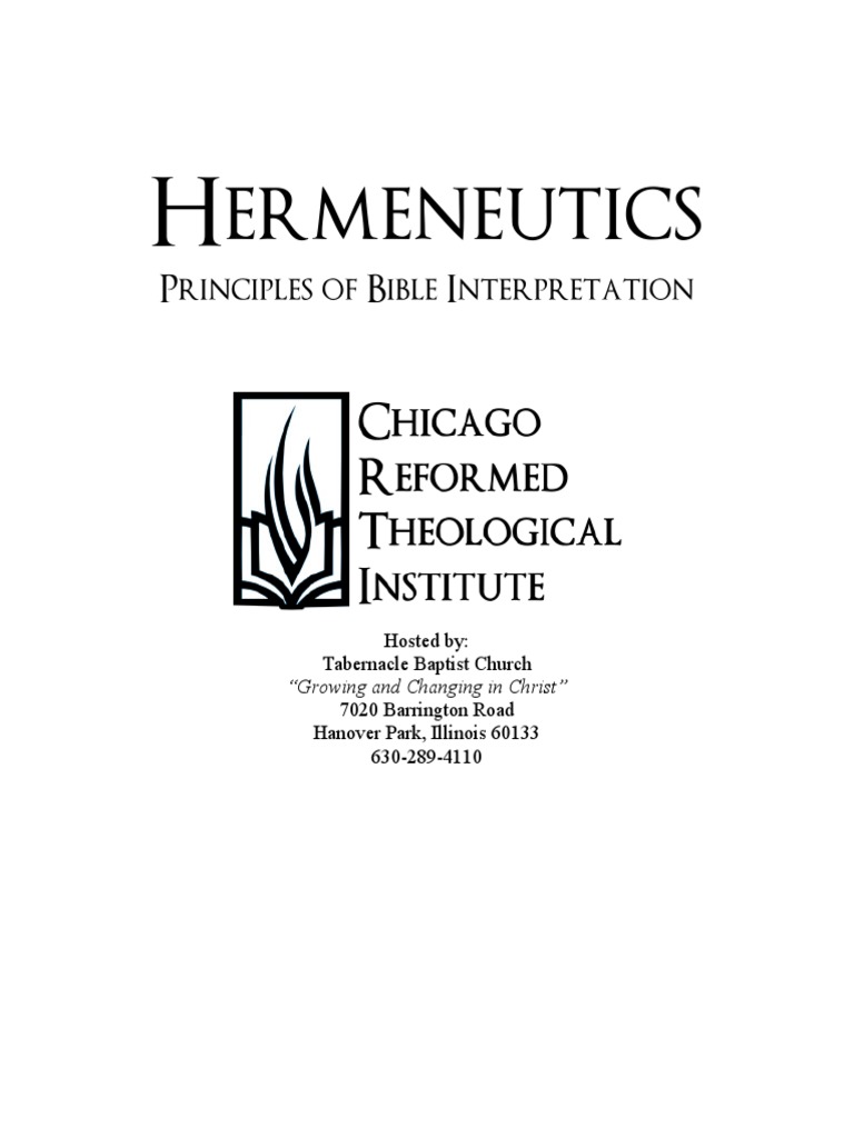 Hermeneutics PDF | PDF | Hermeneutics | Exegesis