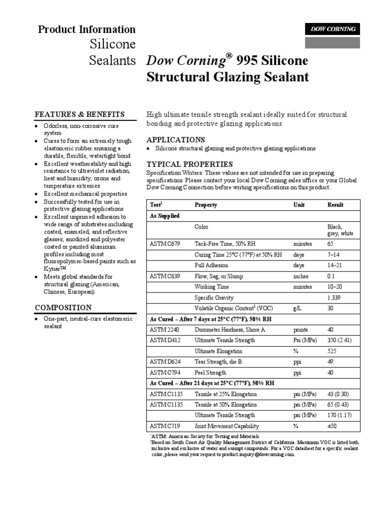 DC 995 | PDF | Silicone | Trademark