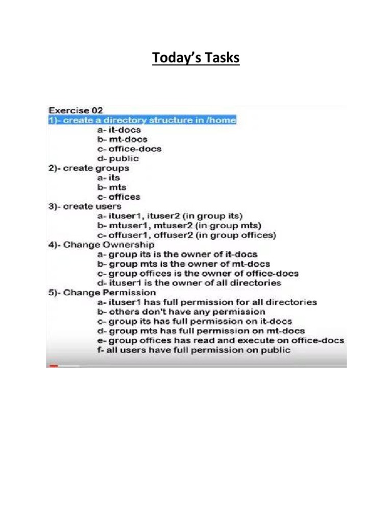 Today's Task List | PDF